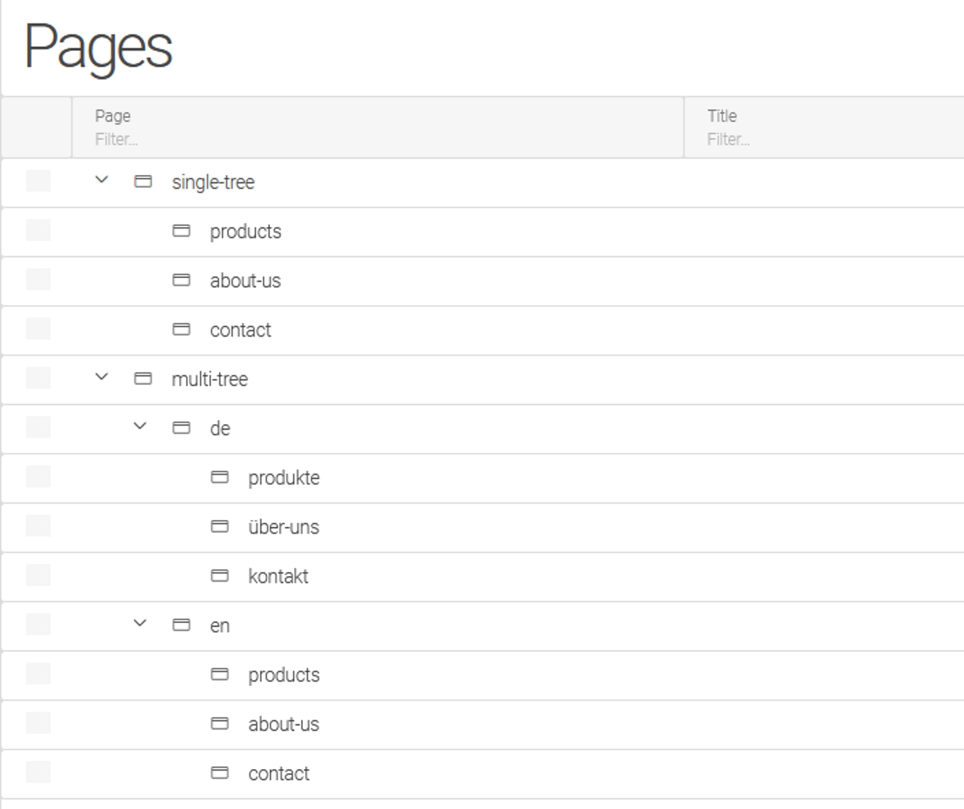 Create a flexible international pages with a single data pool